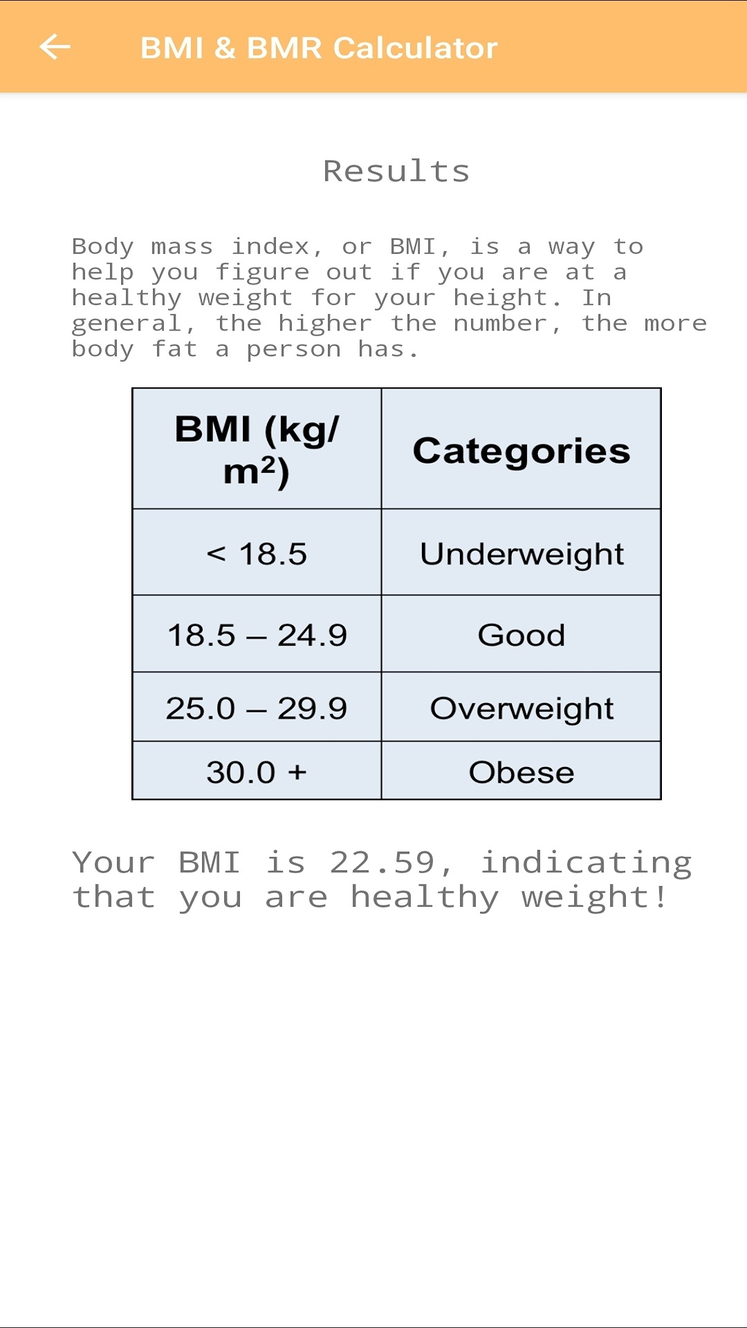 BMI & BMR Calculator:Amazon.com:Appstore for Android