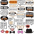 Amazon.com: 29 pcs Office Party Photo Booth Props, Funny Adult Work ...