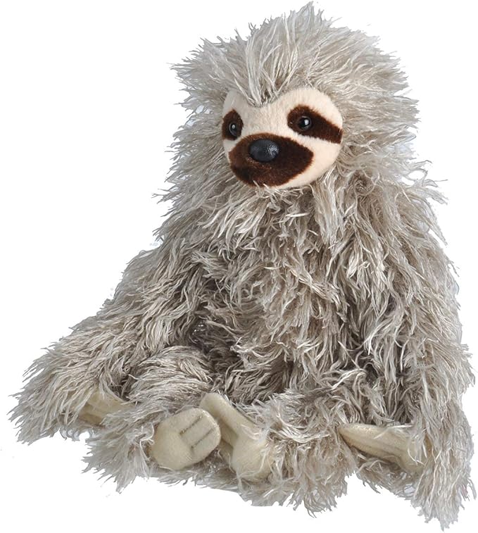 Amazon.com: Wild Republic Three Toed Sloth Plush, Stuffed Animal, Plush ...