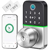 Smart Door Handle Lock with Keypad: Yamiry Fingerprint Smart Knob ...
