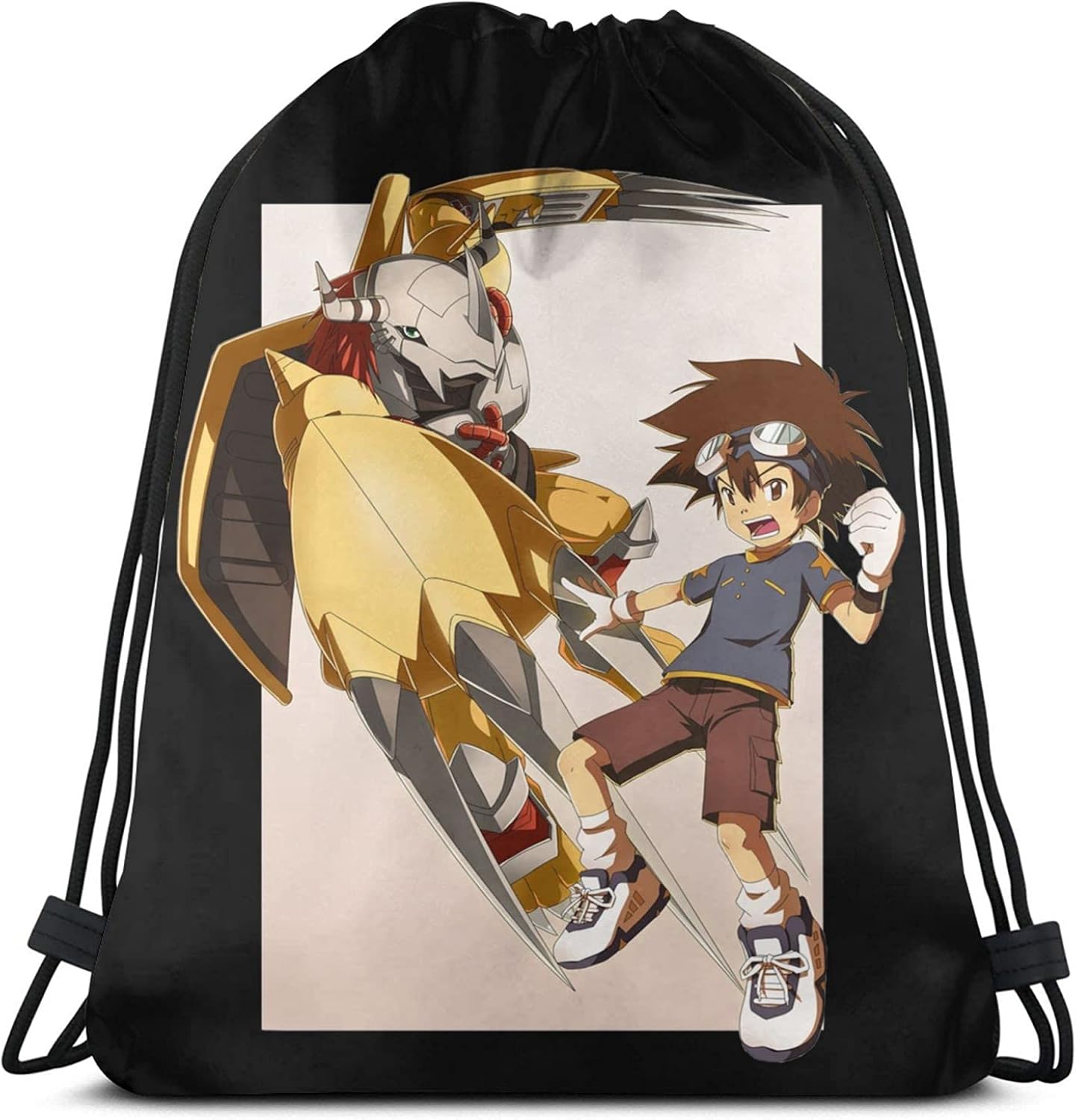 Rwargreymon Digimon Drawstring Bag Backpack Sports Gym Bag Athletic ...