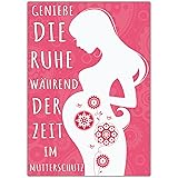 Abschiedskarte zum Mutterschutz - Glückwunsch zum Baby - witzige Karte ...