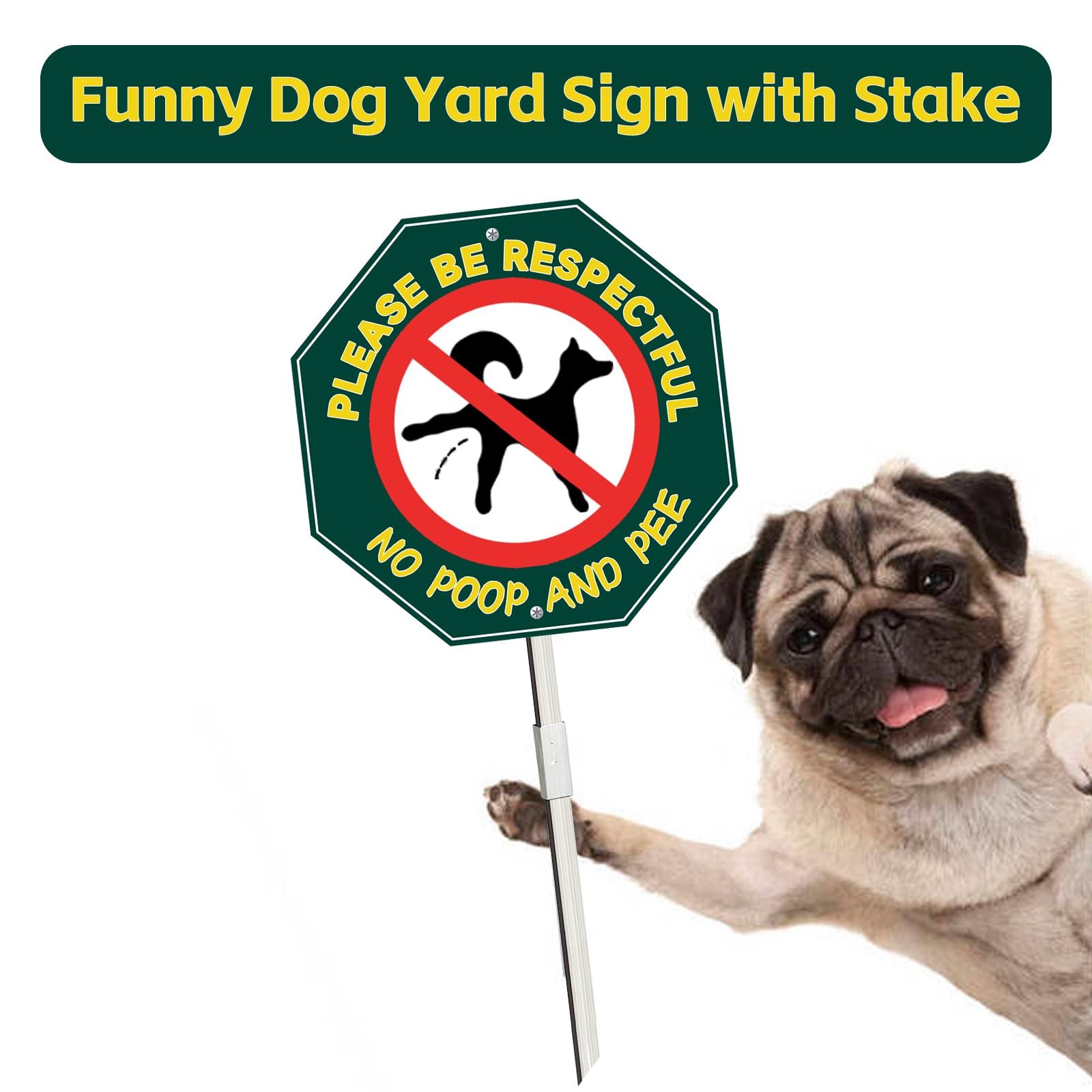 Mua No Peeing No Pooping Dog Sign, No Dog Poop Pee Sign for Yard, 10 x ...