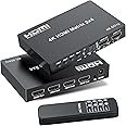 Amazon.com: 4K 2x4 HDMI Matrix Switch, 2 in 4 Out Matrix HDMI 2.0 Video Switcher Splitter ...