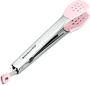 Amazon.com: KitchenAid Cook for the Cure Pink Silicone Tipped Tongs ...