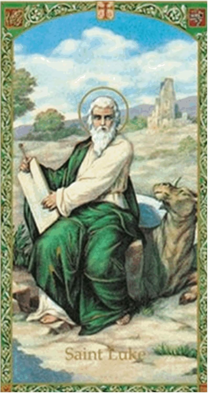 Amazon.com: Prayer to Saint Luke The Beloved Physician Laminated Holy ...