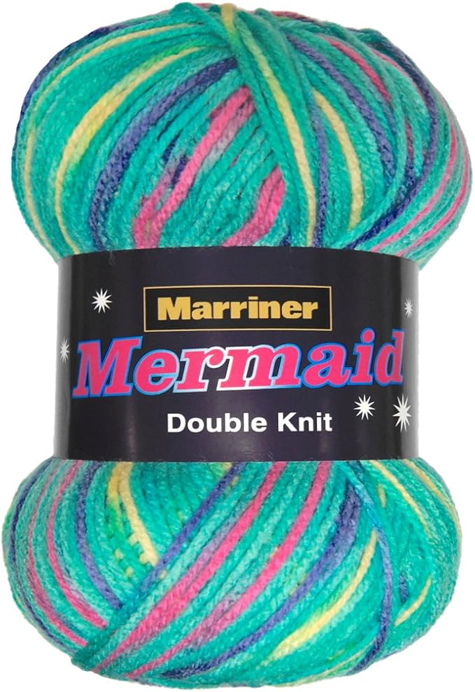 Marriner Mermaid Double Knit 100g | Knitting/Crochet Yarn | 100% ...