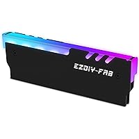 EZDIY-FAB ARGB DDR Memory RAM Cooler,RGB DDR Heatsink(Compatible with ASUS Aura Sync,GIGABYTE ...