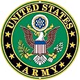 Amazon.com: Army Military Logo Aluminum Metal Sign -12 Inch Diameter U ...