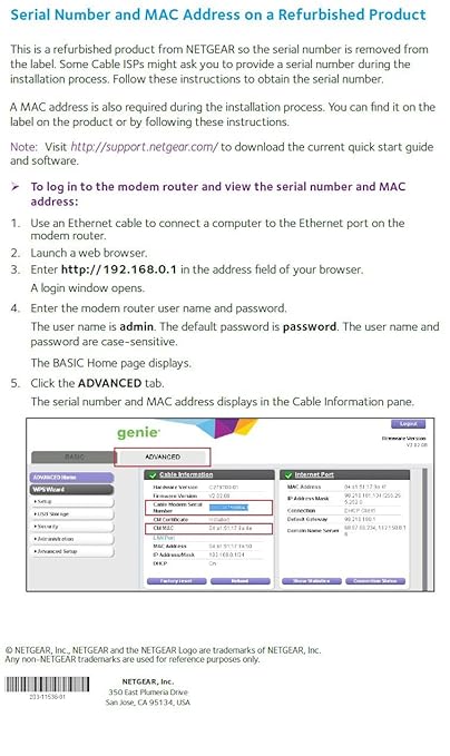 Serial Number Netgear Modem 3yb2497ya048f