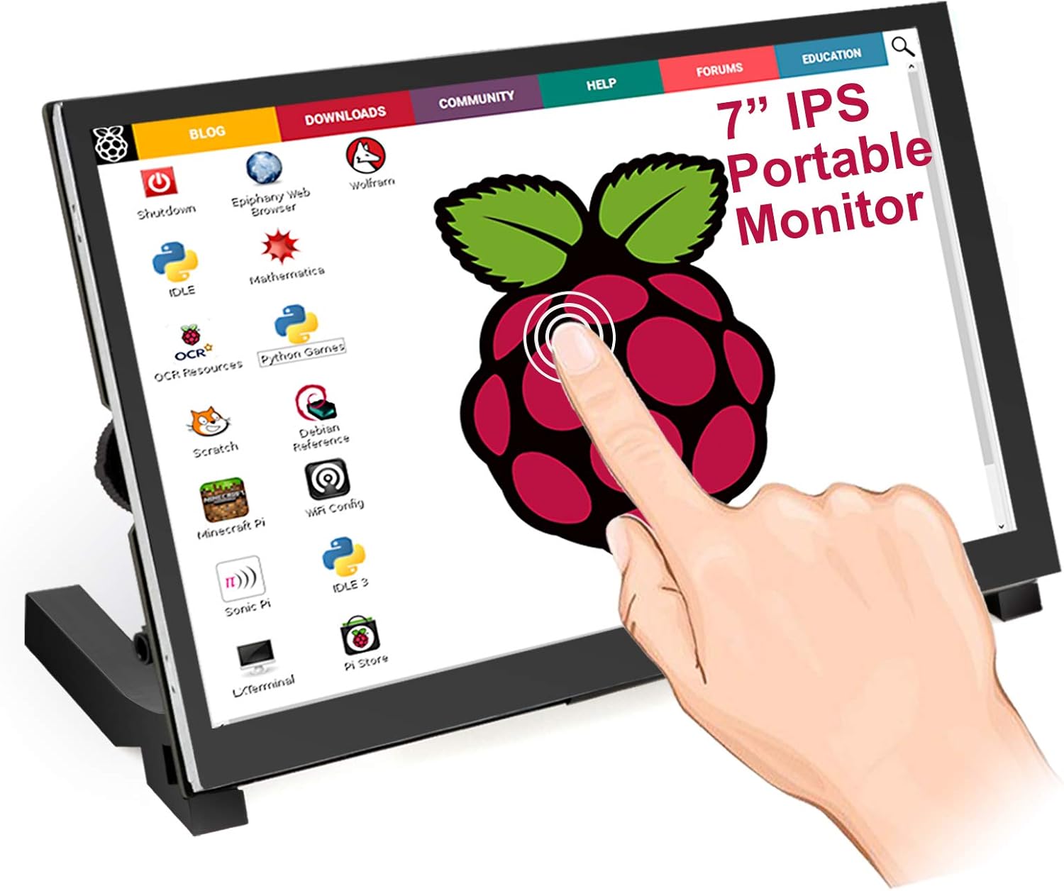 Touch Screen Monitor for Raspberry Pi, ELECROW 7-inch Small HDMI ...