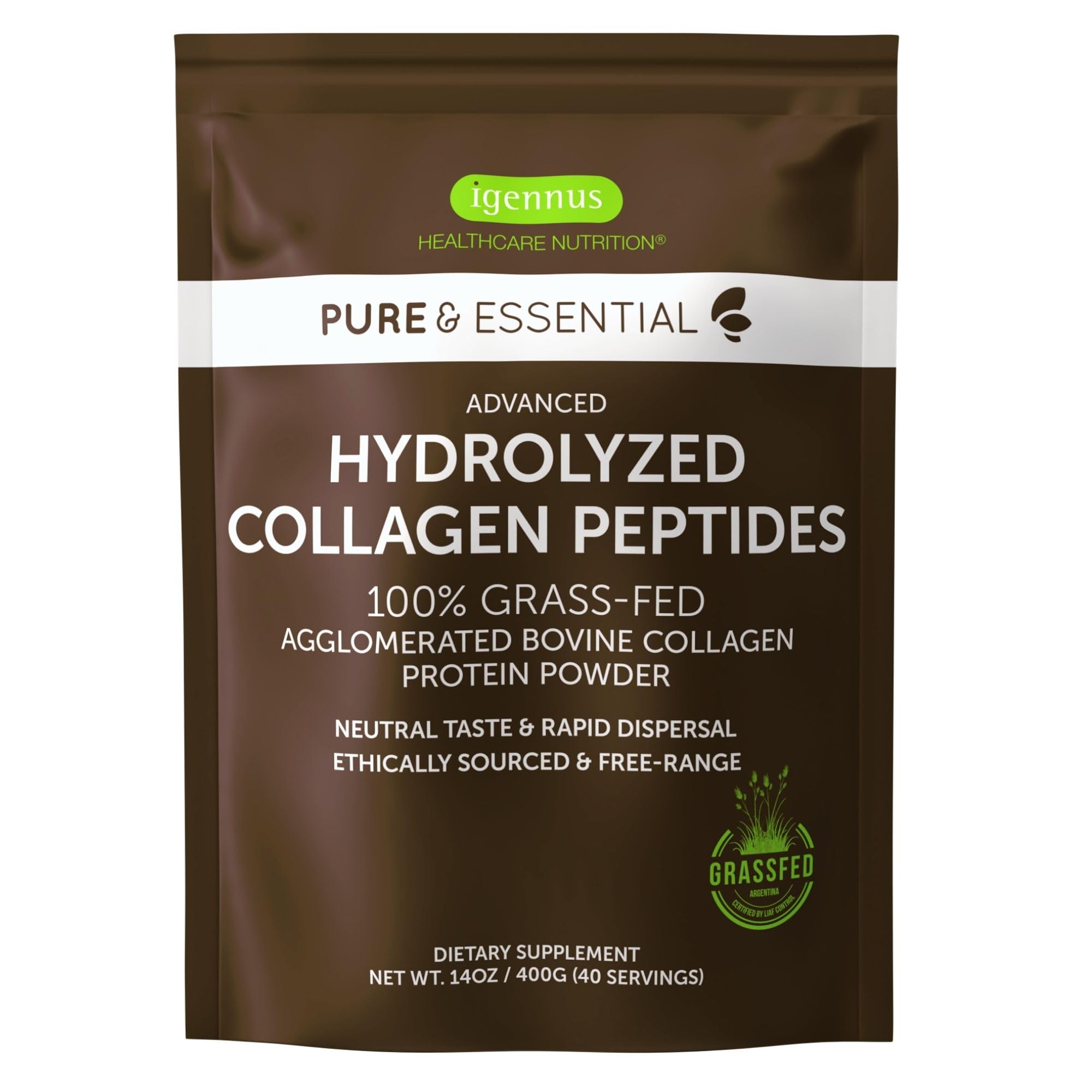 Mua 100% Grass Fed Bovine Collagen Protein Powder, Advanced Hydrolyzed ...