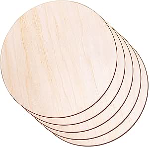 Amazon.com: Round Wood Discs for Crafts, Audab 5 Pack 14 Inch Wood ...