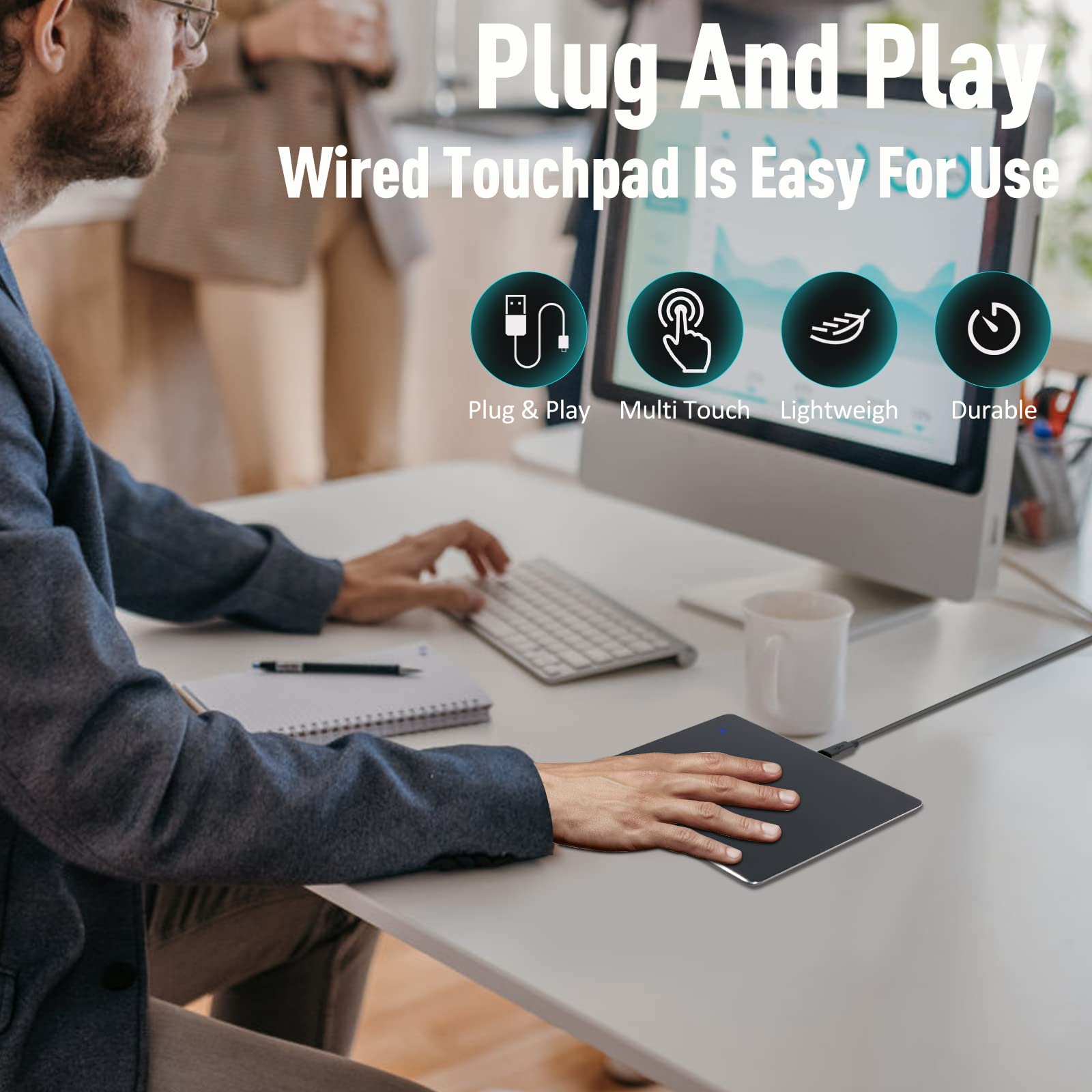 Mua Trackpad Touchpad for PC, Wired Ultra Slim USB Trackpad, Sensitive ...