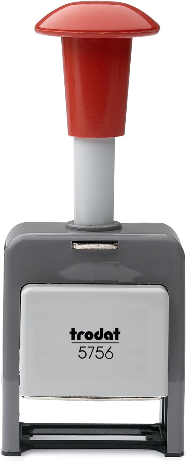 Trodat 5756 Numberer Stamp Plastic Sequential Automatic Self-inking 6 ...
