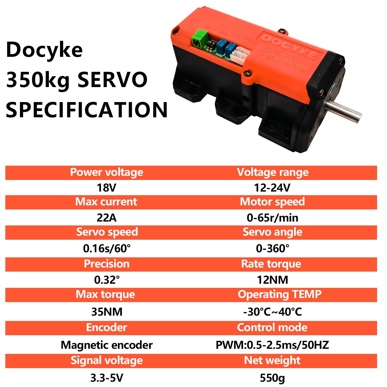 Mua 350kg High Torque RC Servo, 2 in 1 Servo and Motor 16V~24V High ...