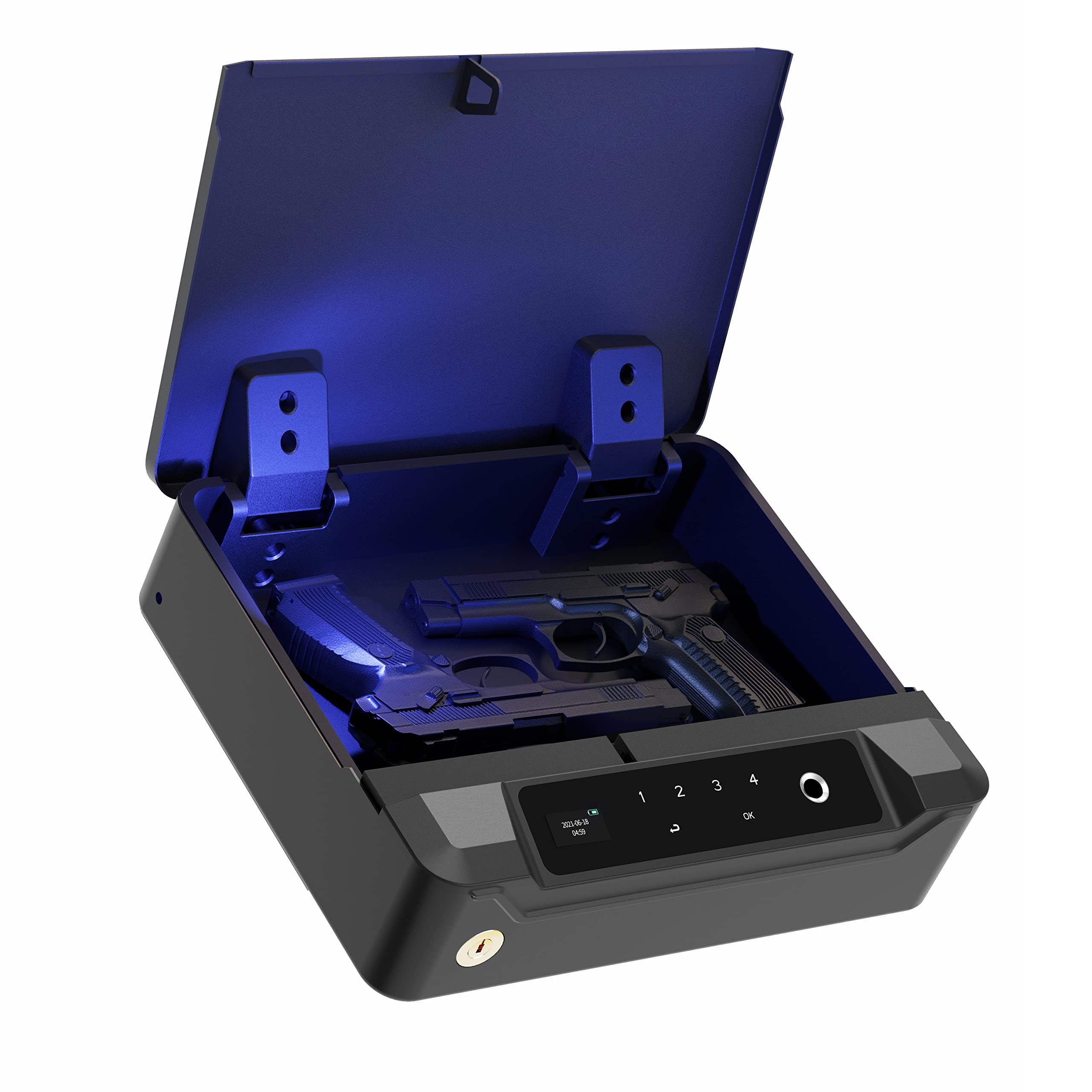 Adoreal Safe for Handgun, Sensitive Quick-Access Fingerprint Biometric ...