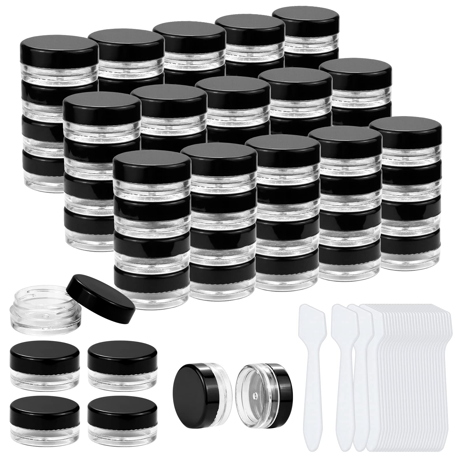 Mua 120 Pack 3g Cosmetic Sample Jars with Lids Tiny Makeup Sample ...