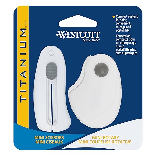 Westcott Titanium Minis for Craft and Sewing, Including Scissors and ...