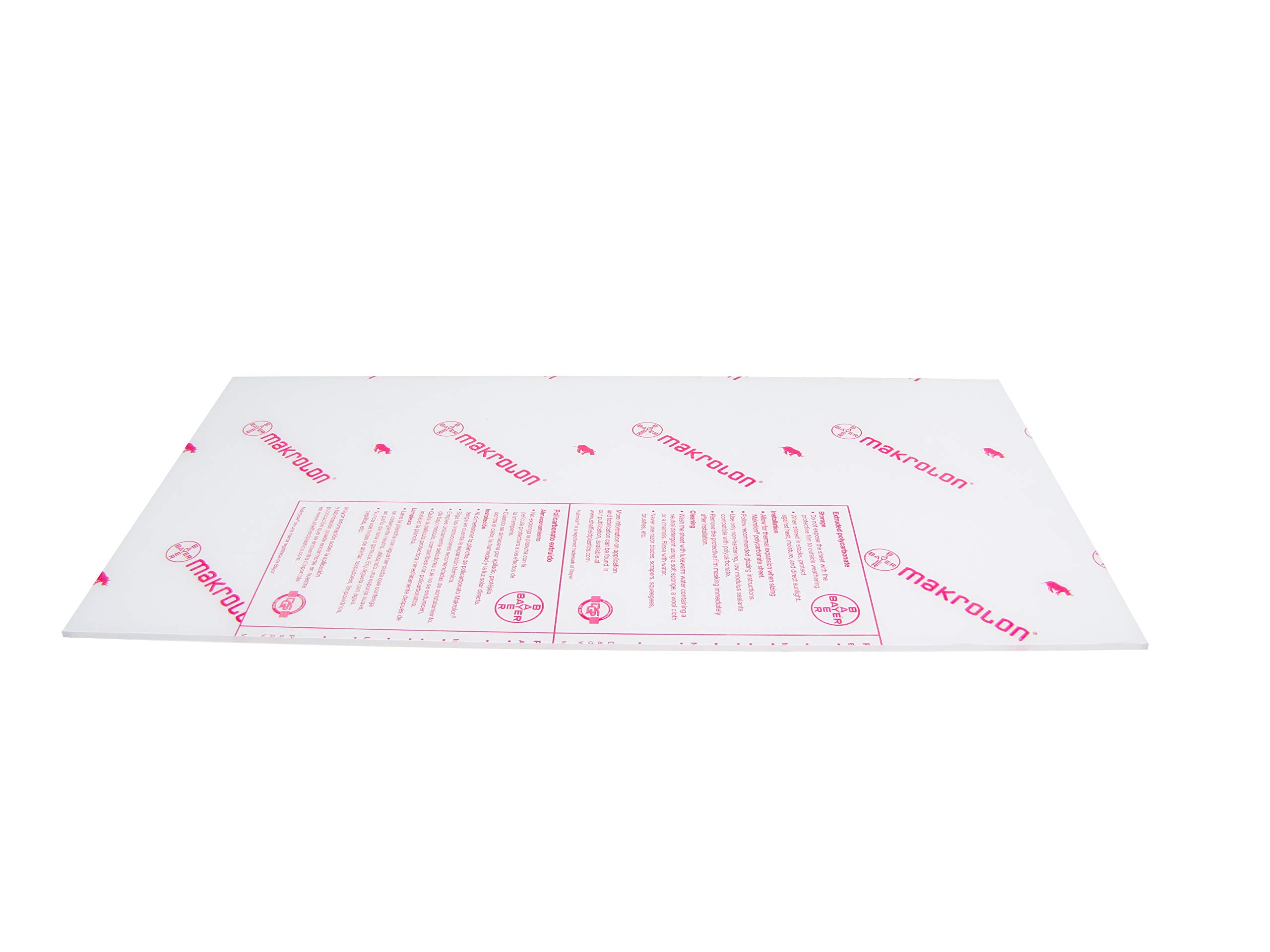 Polycarbonate Lexan Sheet Clear 0.250” Thermoforming 1/4 x 24 x 48 ...