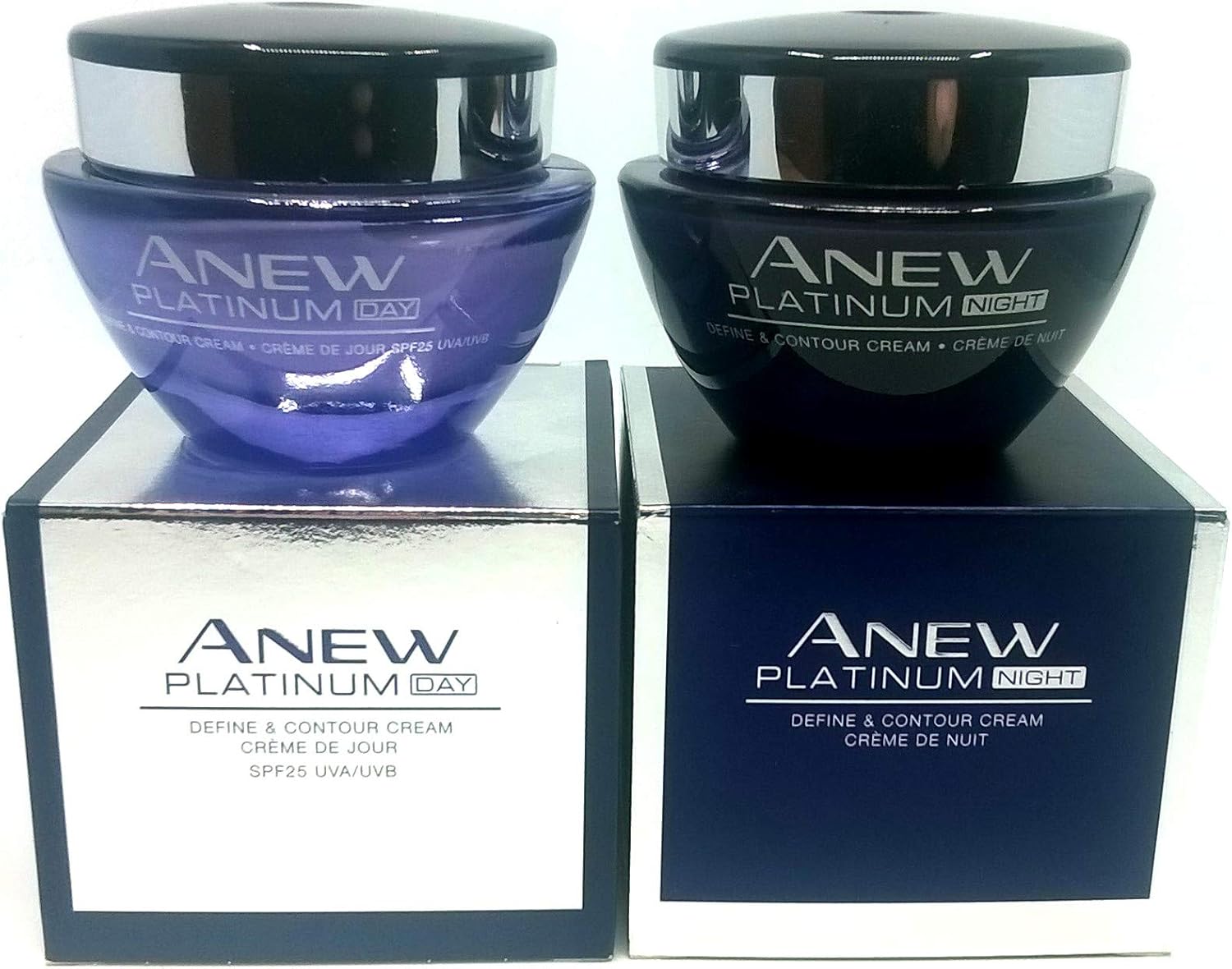 AVON Anew Platinum Define & Contour : Crema de Día + Crema de Noche SET ...