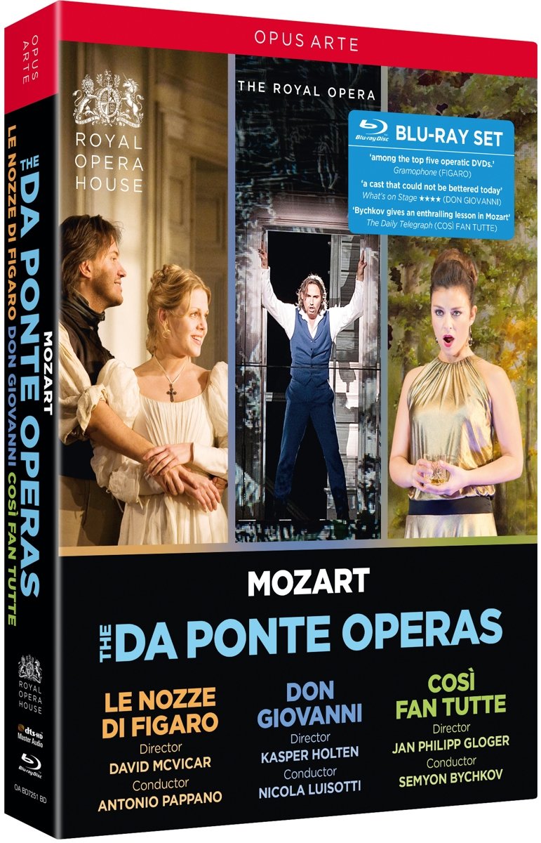 Mozart: The Da Ponte Operas Various Opus Arte: OABD7251BD Blu-ray ...