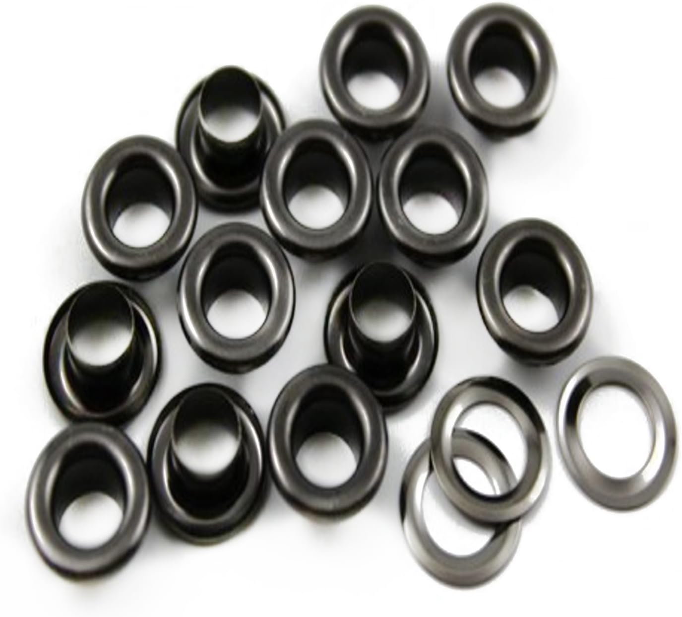 Amazon.com: Trimming Shop 100 Pieces Of 6mm Gun Metal Black Eyelets ...