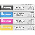 Amazon.com: TK-8517 TK8517 Toner Cartridge set (4-Pack, BK/C/M/Y ...