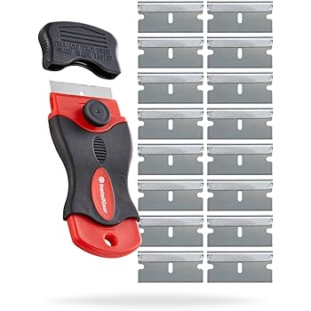 Amazon.com: InstallGear Mini Razor Scraper with 16 Blades: Kitchen & Dining