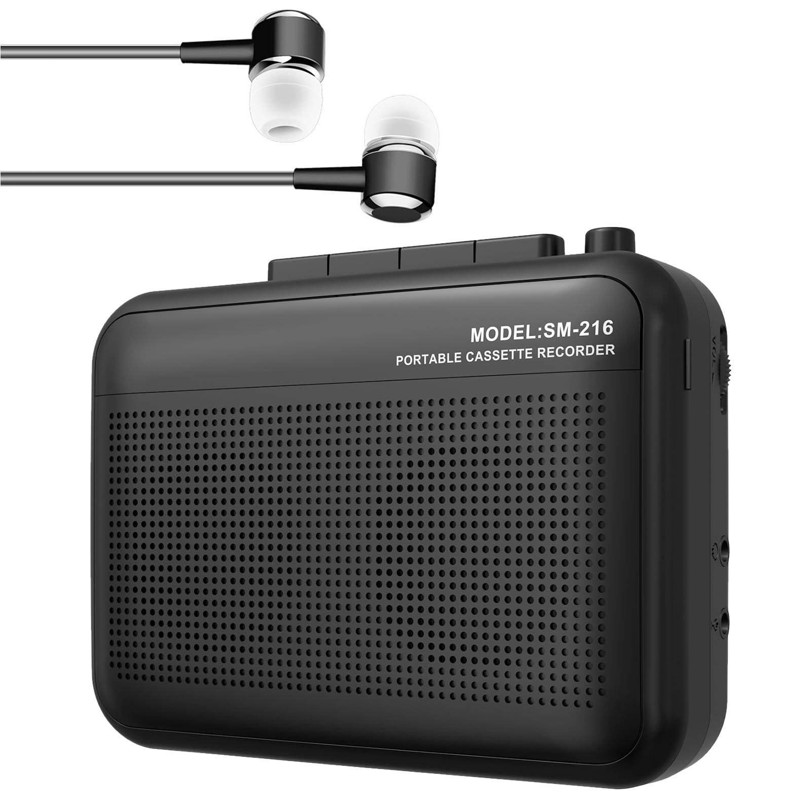 Mua Portable Cassette Player Recorder with Bluetooth Transmitter, 2 AA ...