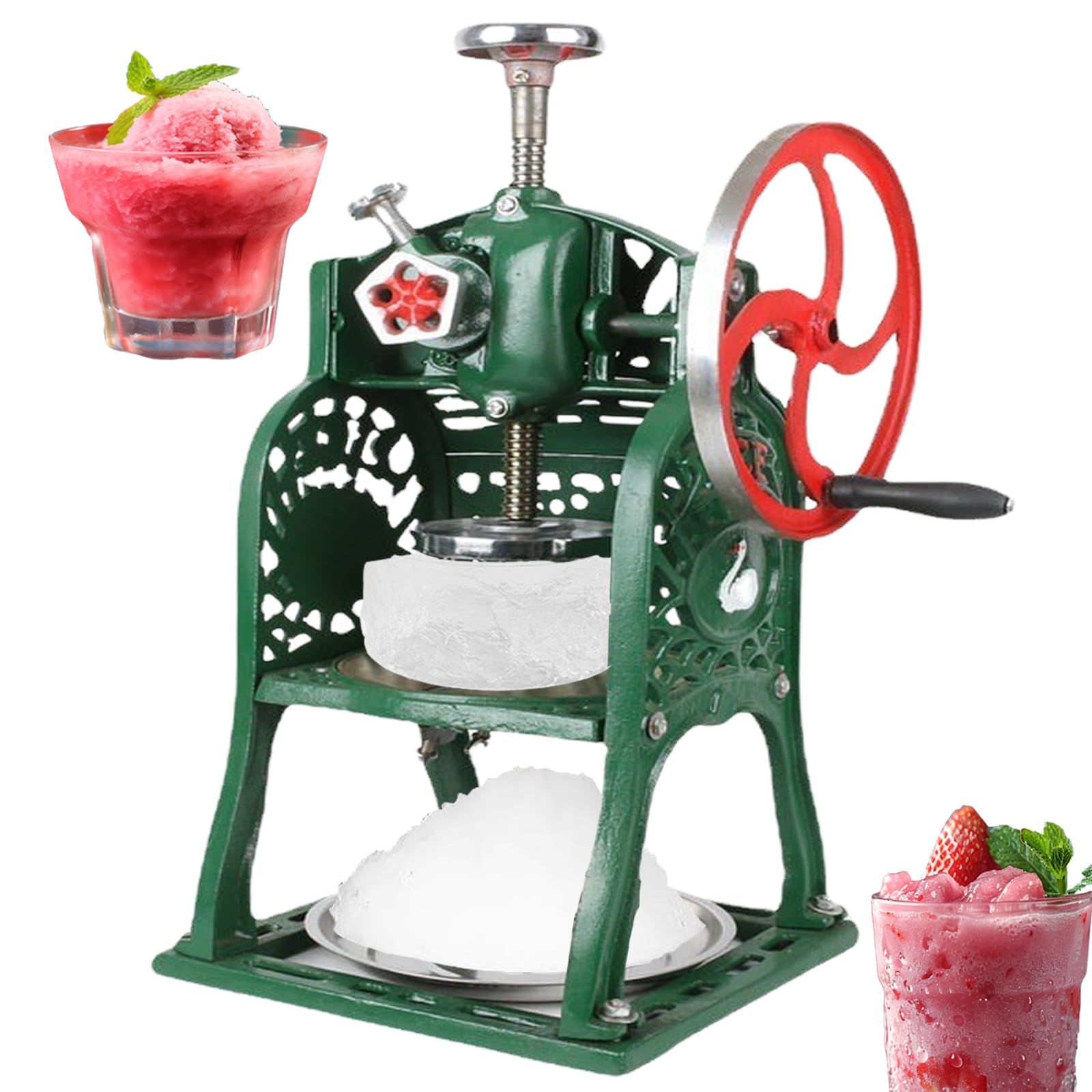 Shaved Ice and Snow Cone Machine Manual, Ice Crusher Machine for Home ...