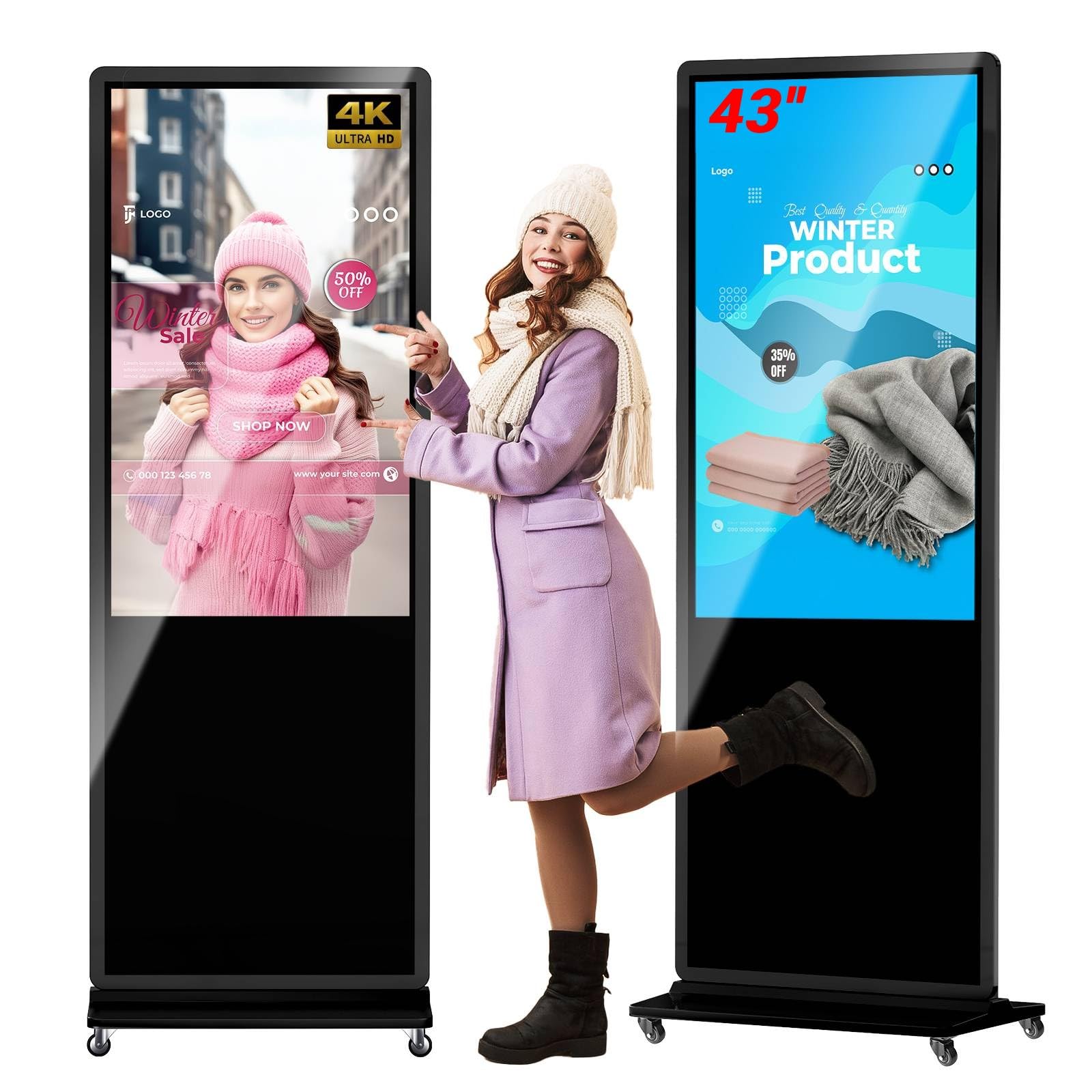 JASZDOT Digital Signage Display, LCD Screen Digital Kiosks ...