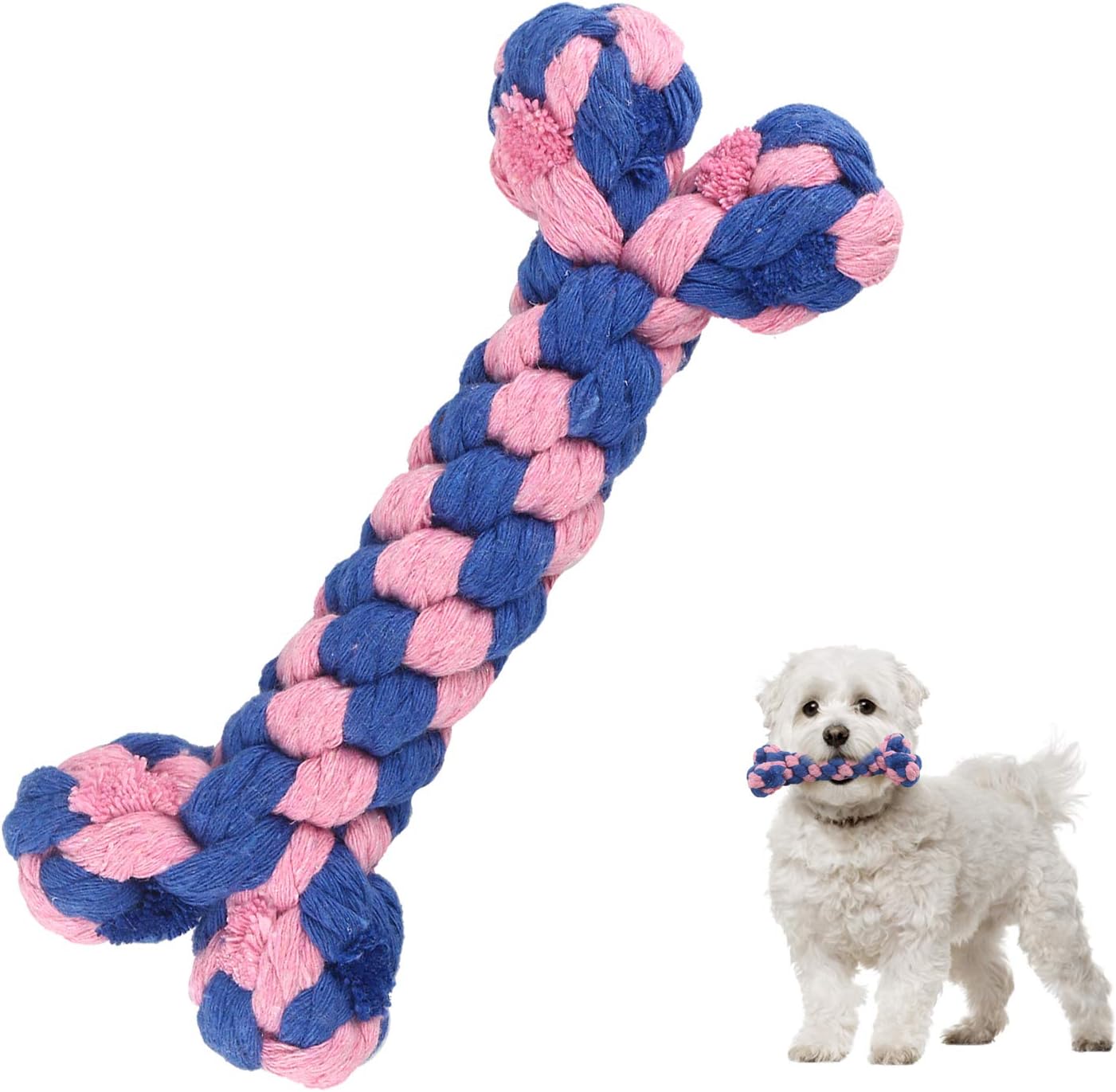 Dog Rope Toys Puppy Chewing Toys 100% Natural Cotton Rope Toys Avoiding ...