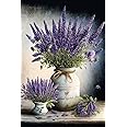 Amazon.com: RMSGOZO 5D Lavender Bouquet Diamond Painting Kits - Retro ...