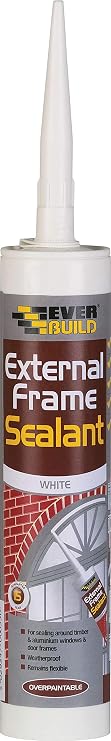 Everbuild EXTWH External Frame Acrylic Sealant, White, 290 ml: Amazon ...