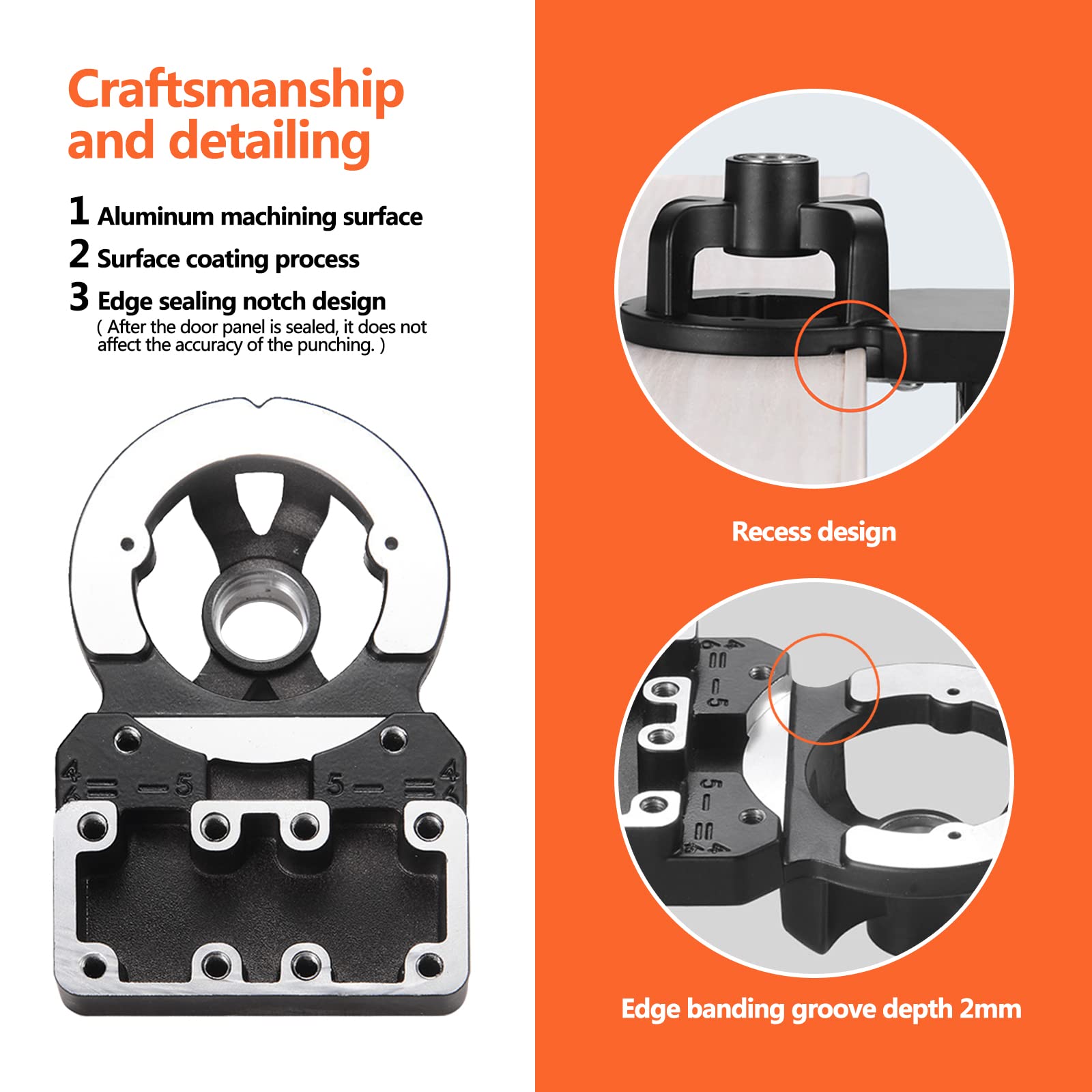 Mua 35mm Concealed Door Hinge Jig， Accurate Locking Cabinet Hinge Jig ...
