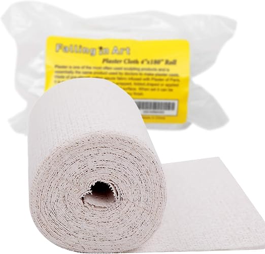 SELECTION 4inch x180inch 500gsm Wrap Plaster Cloth Roll(4inch x 15 feet ...