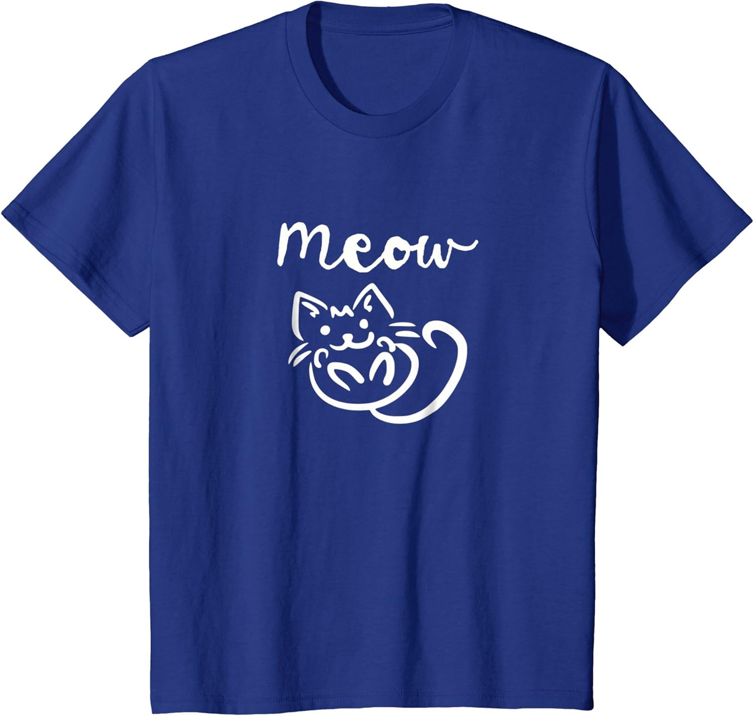 Amazon.com: Cute MEOW Cat T-Shirt kittens kitties pets cat lover shirt ...