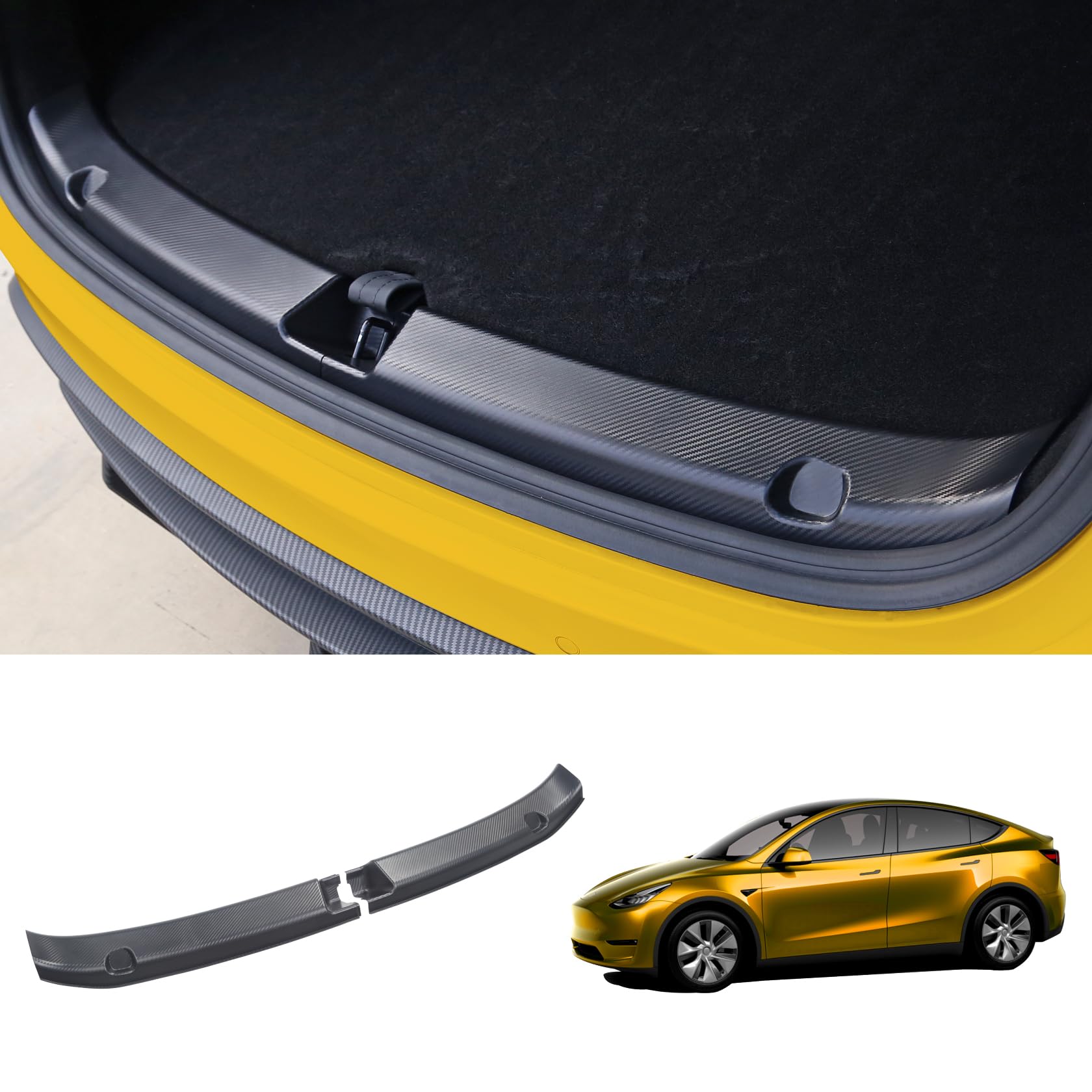 BEEGROW Rear Bumper Guard for Tesla Model Y Accessories 2024 2023 2022 ...