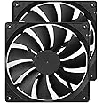 Amazon.com: 140mm Quiet PC Case Fans with 3pin 4pin & Molex Connector ...