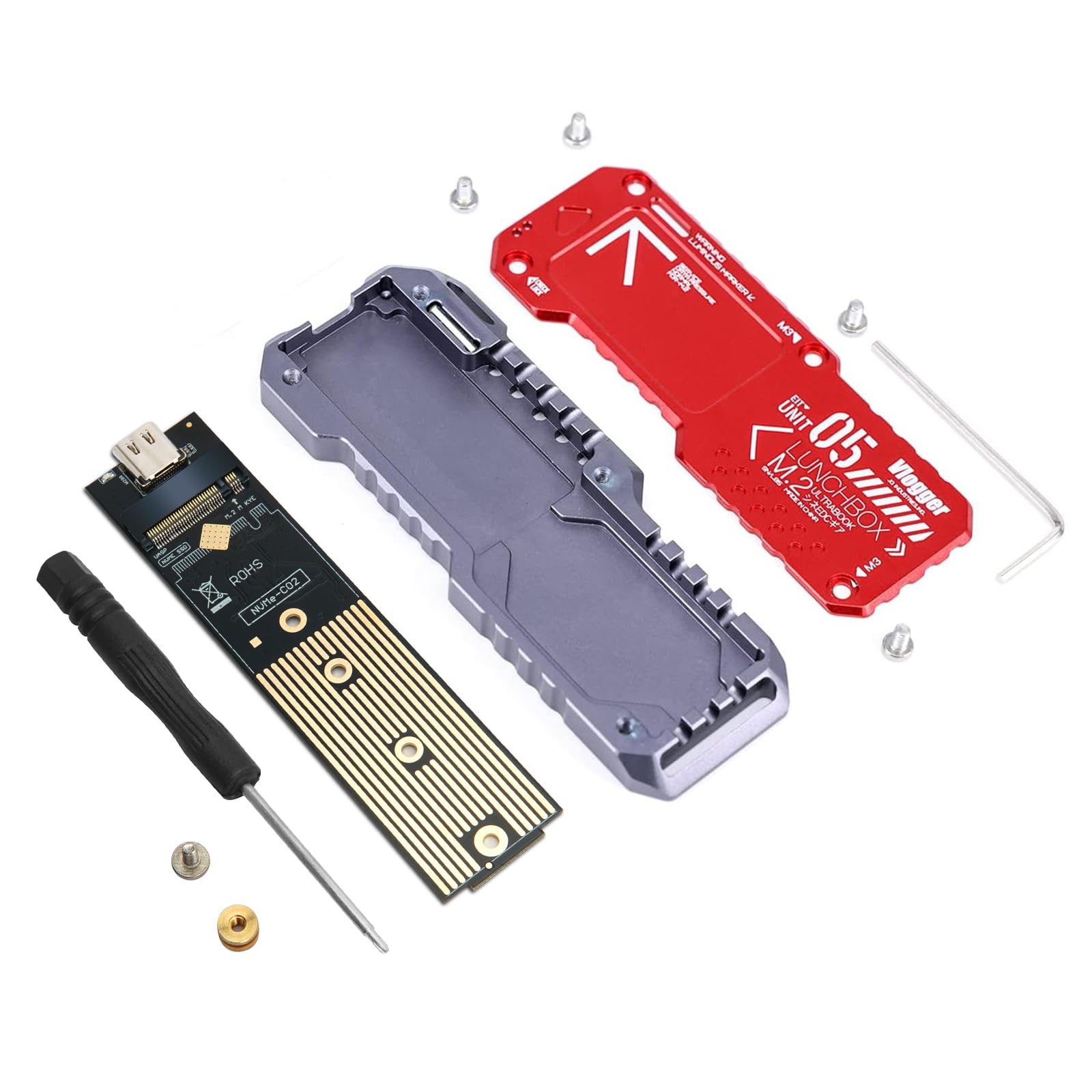 Mua ANDYCINE Lunchbox V M.2 SSD NVME&SATA Enclosure M.2 Case with USB-C ...