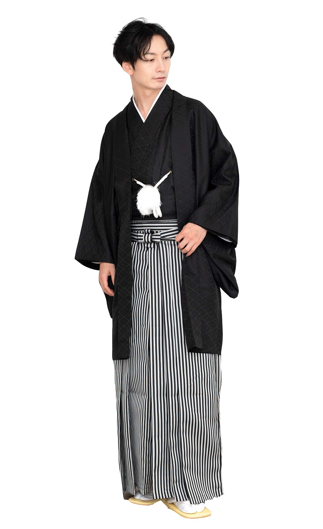 Mua Kyoetsu Haori Hakama Set, With Gold Embroidered Family Crest, 3 ...