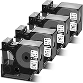 Amazon.com: DYMO 18445 Rhino Permanent Vinyl Industrial Label Tape, 3/4-Inch x 18 ft, White ...