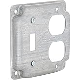 Hubbell-Raco 800C 1 Toggle 4-Inch Square Exposed Work Cover - Switch ...