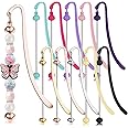 Amazon.com: 10 Pieces DIY Beadable Bookmarks Bulk, Metal Beadable ...