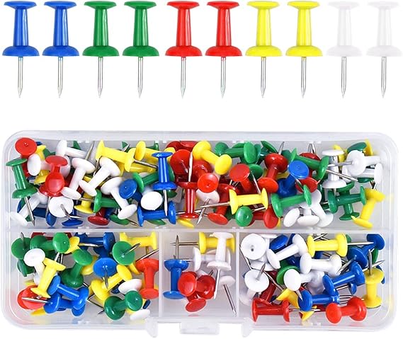 Fodlon 100 Pièces Multicolores Punaises, Punaises Décoratives ...