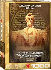 Amazon.com: EuroGraphics Abraham Lincoln 1000 Piece Puzzle : Toys & Games