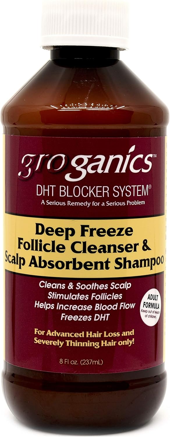 Groganics DHT Blocker System Deep Freeze Follicle Cleanser & Scalp ...