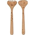 Amazon.com: Talisman Designs Laser Etched Beechwood Salad Honey Bee Design | Fork & Spoon ...