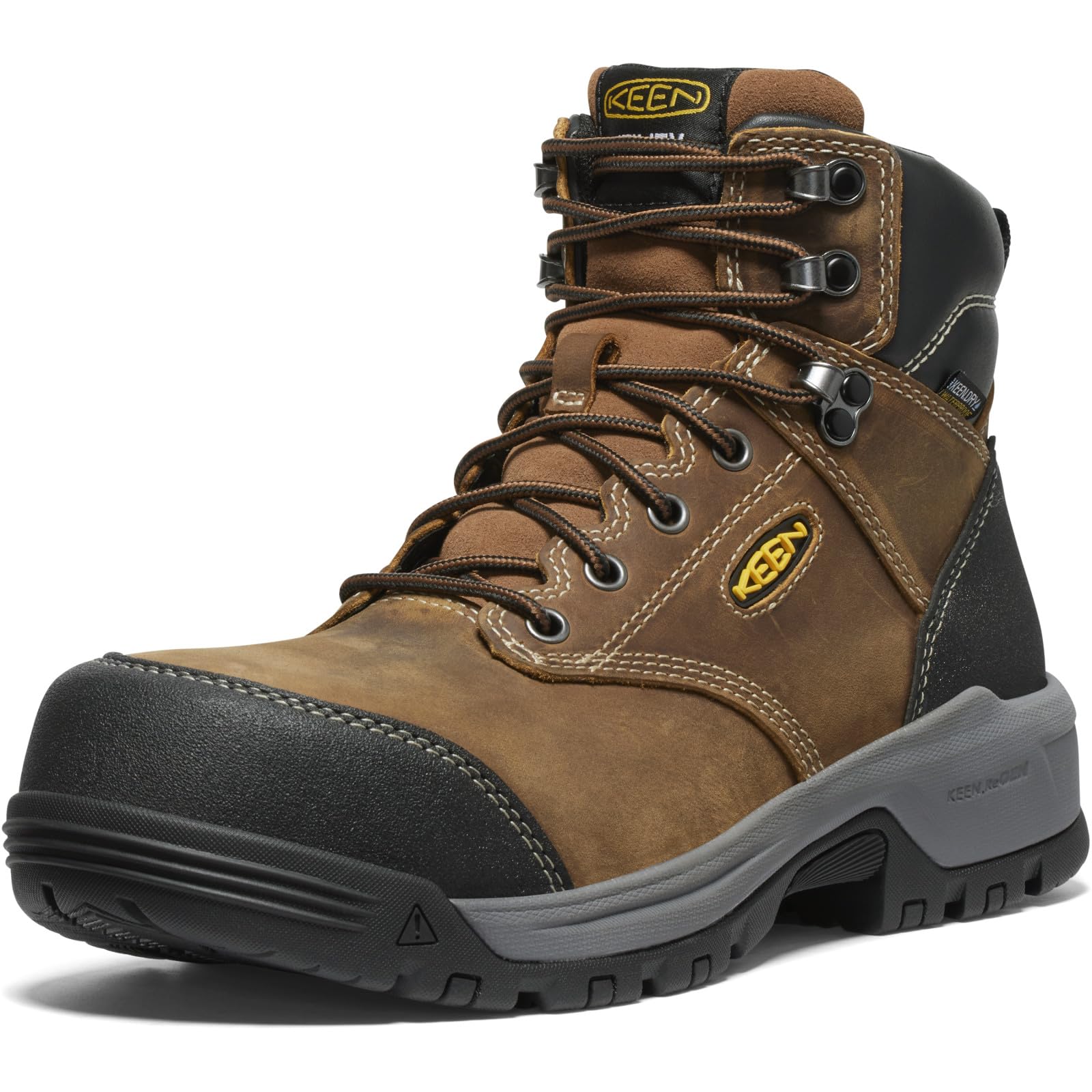 KEEN Utility Men's Evanston 6" Composite Toe Waterproof Leather Durable ...